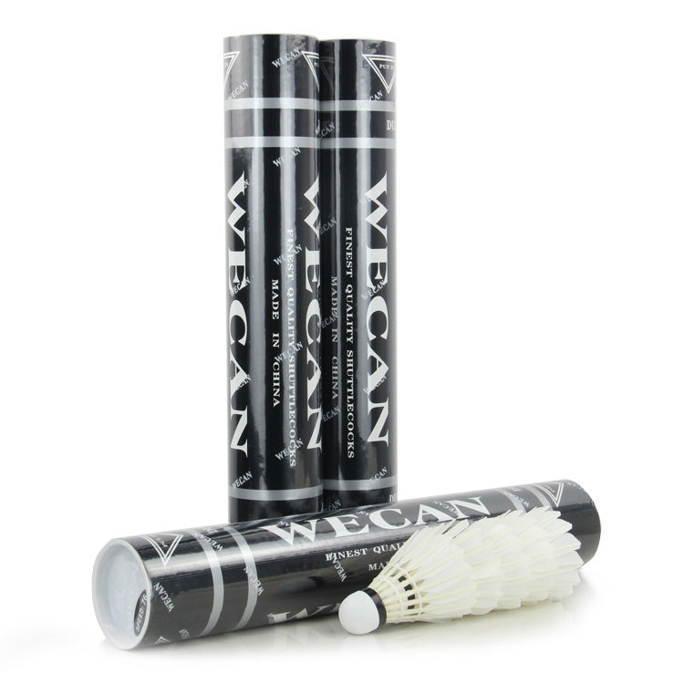 WECAN 12 PCS Black Badminton Duck Feather Badminton Shuttlecock – SP x ...