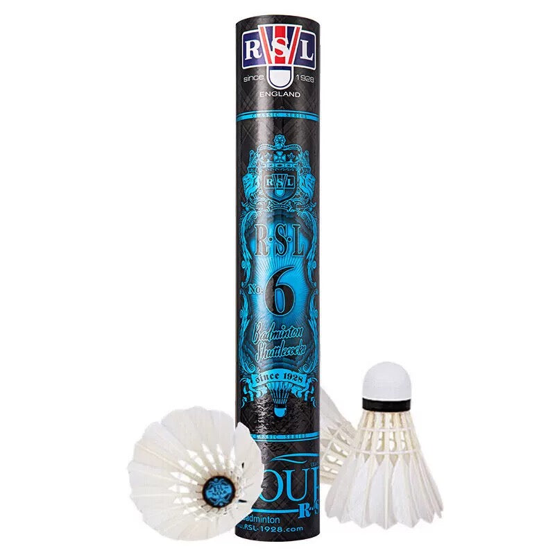RSL 12 PCS No.6 Badminton Duck Feather Badminton Shuttlecock – SP x SPORT