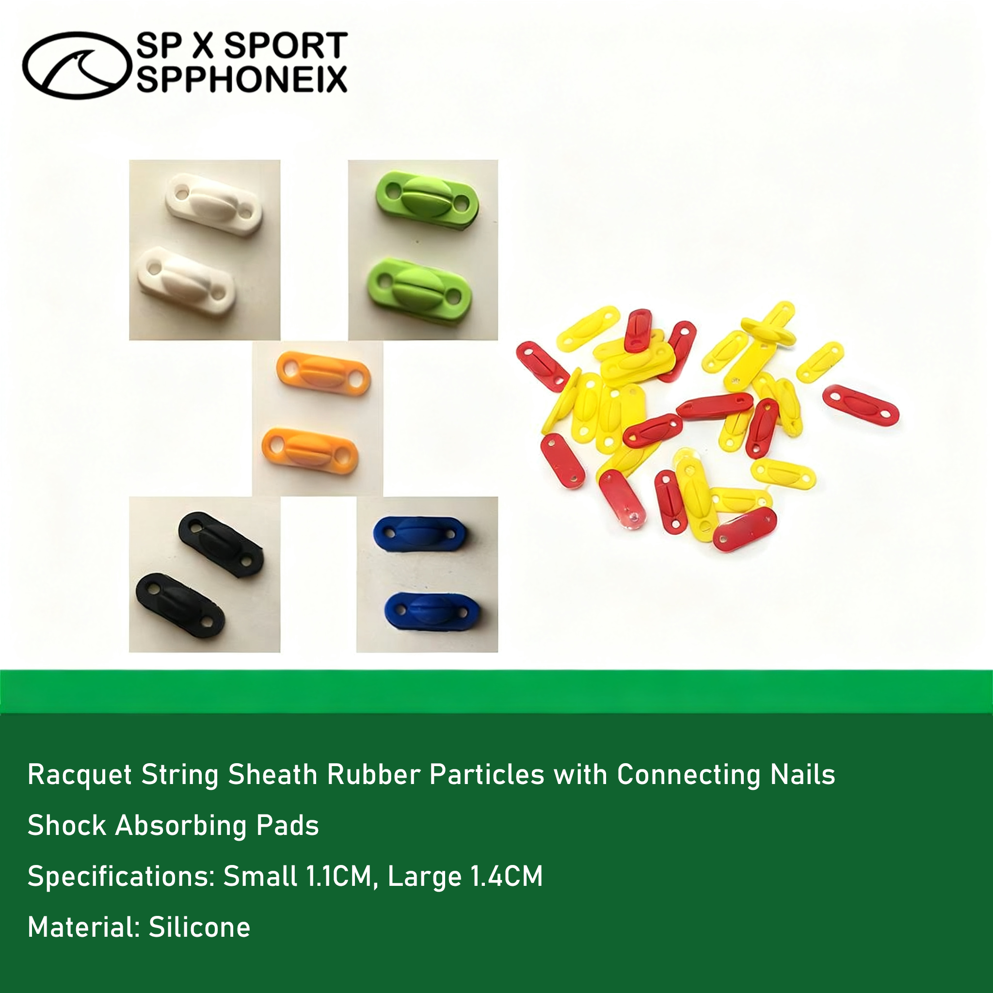 5 PCS Badminton Racket Grommet Set – Silicone Shock-Absorbing Grommets ...