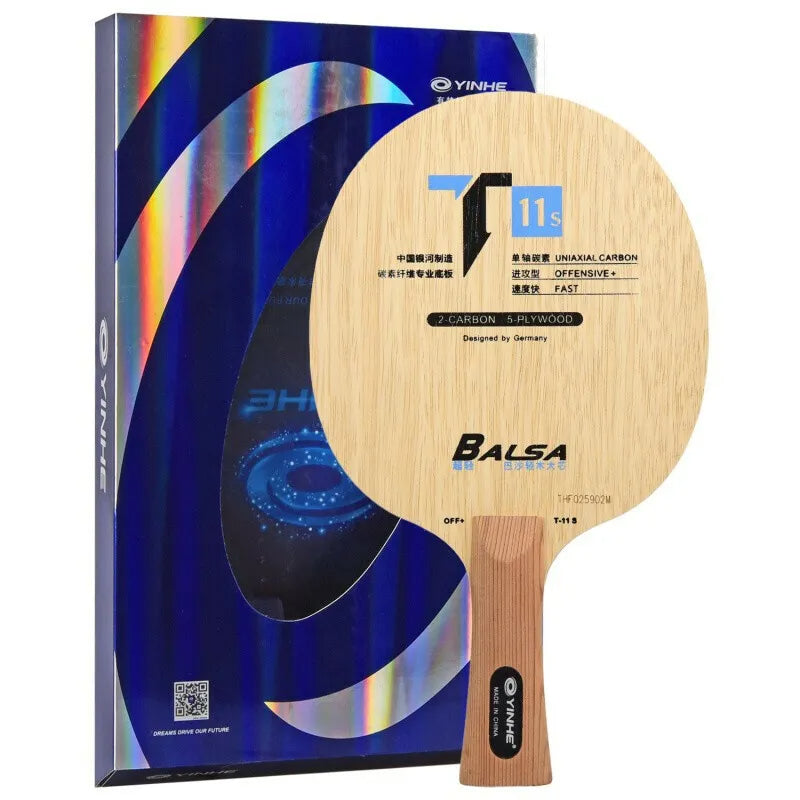 YINHE T-10S T-11S Ultralight Balsa Cypress Carbon Table Tennis Blade ...