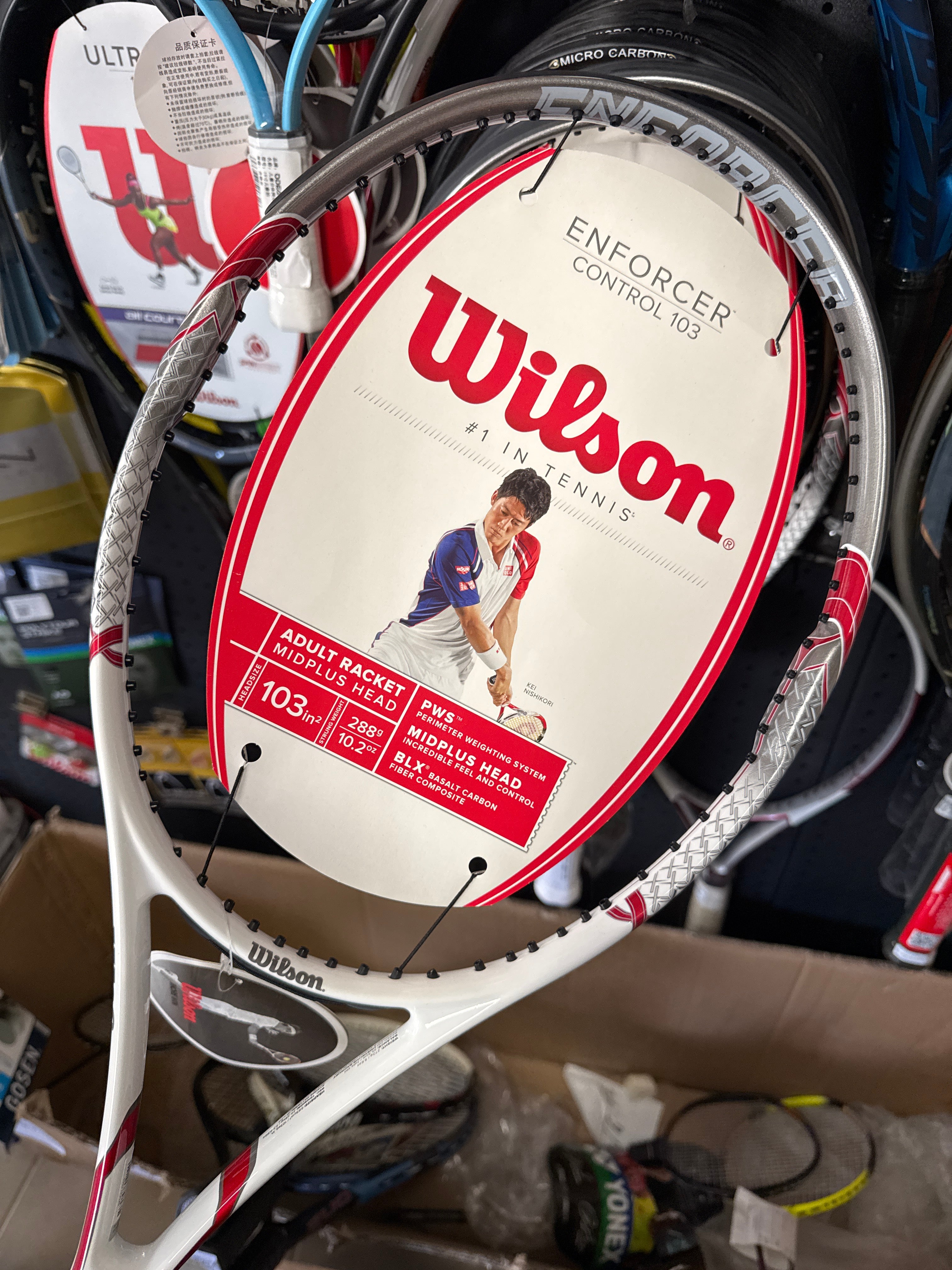 WILSON Enforcer Control 103 Tennis Racquet 2 Grip – SP x SPORT